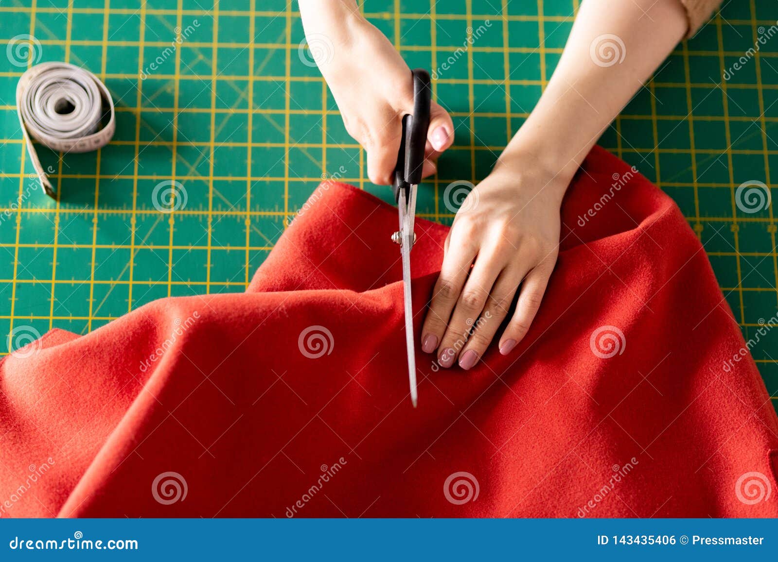 Working with textile stock photo. Image of selfemployed - 143435406