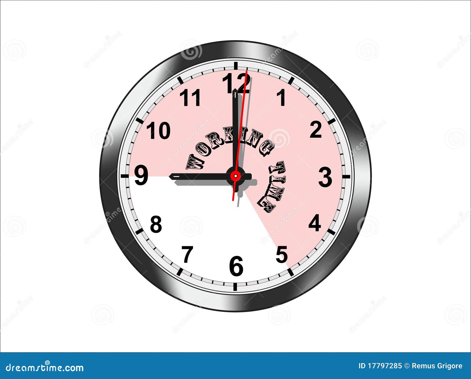 Working Time Planning. Work Schedule, Organize Works Productivity And ...