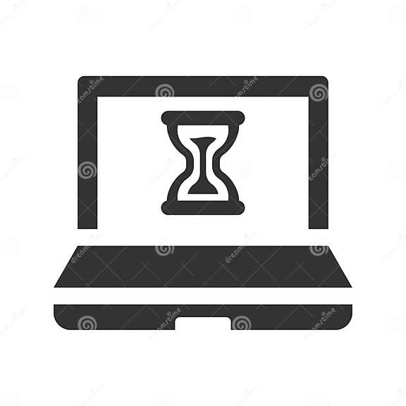 Working time Icon stock vector. Illustration of deadline - 307059536