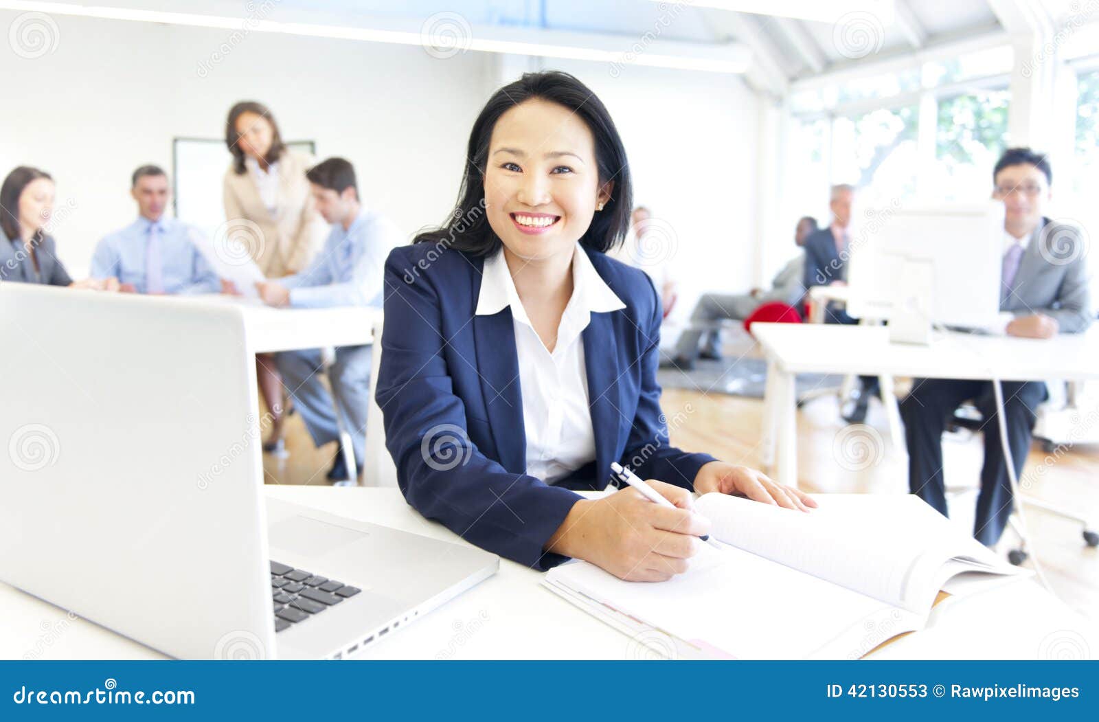 Working time in the office stock image. Image of cheerful - 42130553