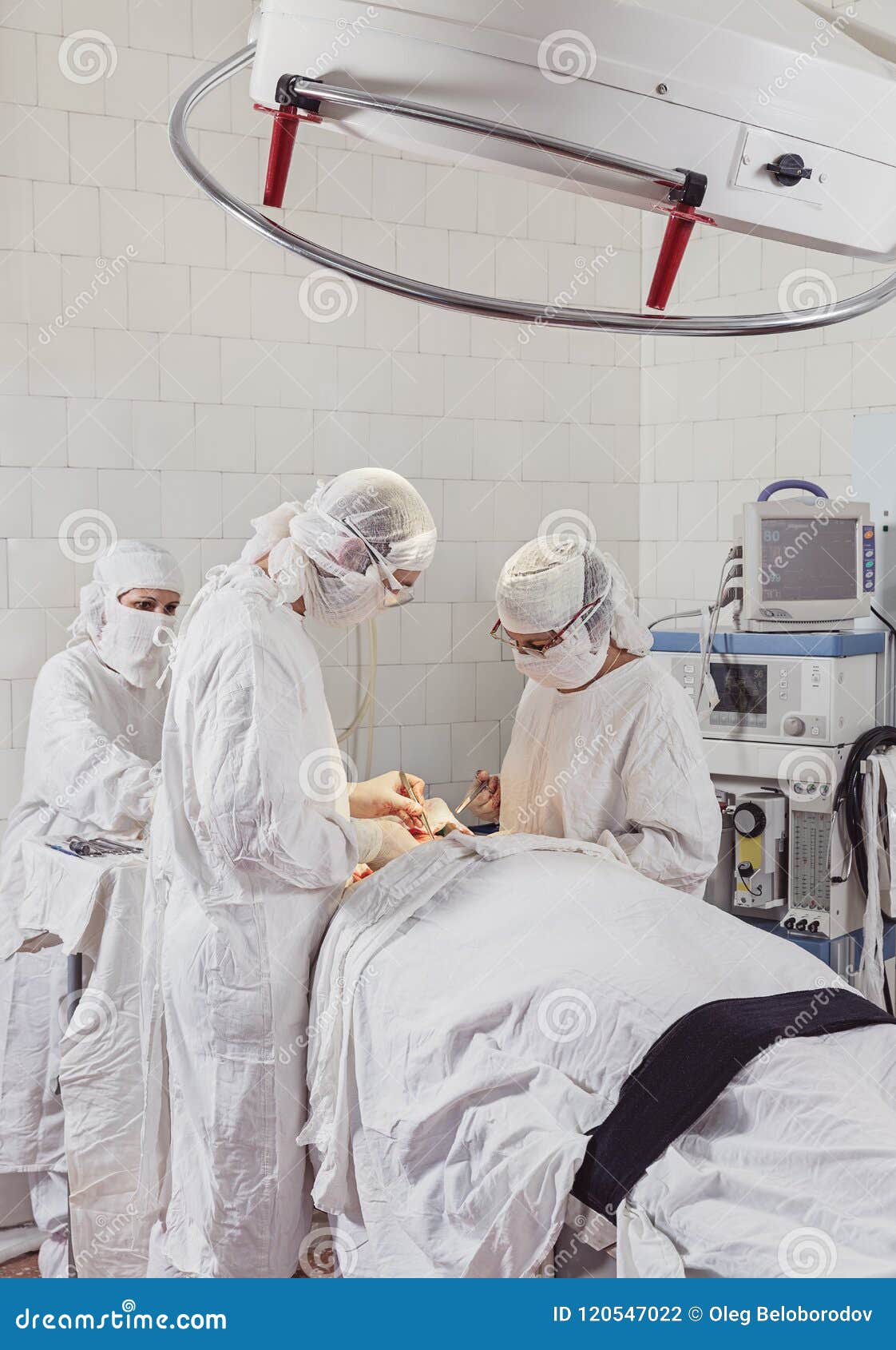 Working Time in Operating Room. Hands of Surgeons with Tools. Stock ...