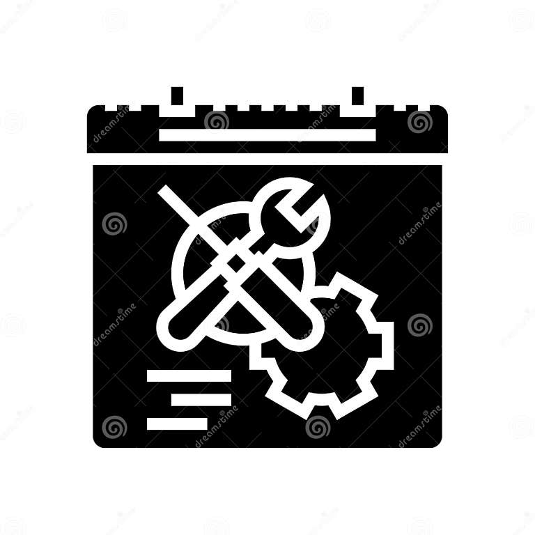 Working Time Optimize Glyph Icon Vector Illustration Stock Vector ... Working Time Optimize Glyph Icon Vector Illustration Stock Vector ...