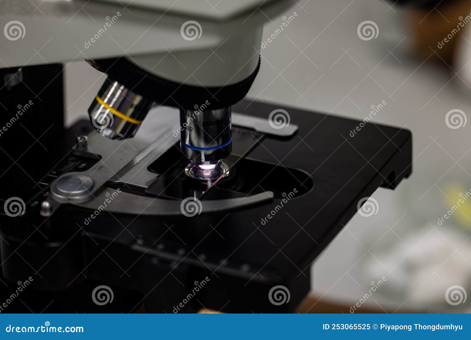 Working Titration Technique in the Laboratory. Stock Image - Image of ...