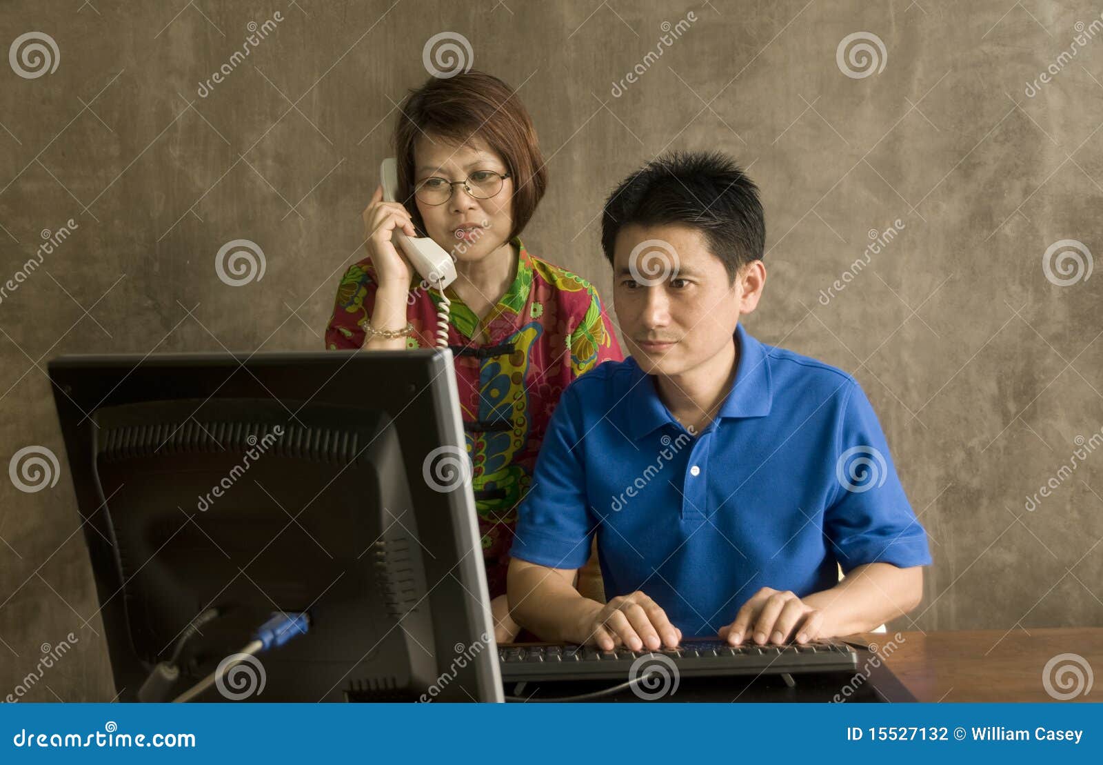 Working together stock photo. Image of chinese, businessman - 15527132