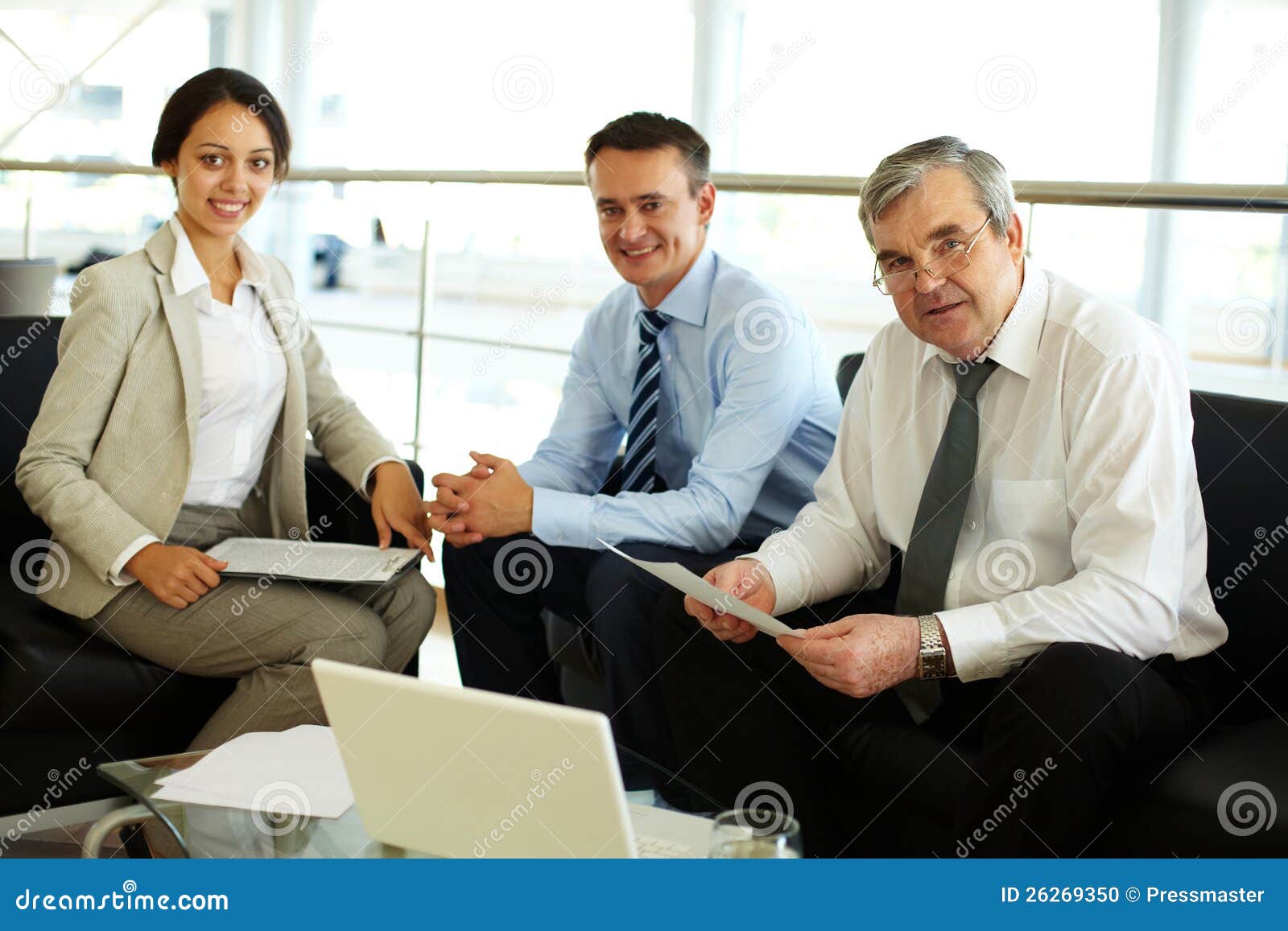 Working together stock photo. Image of discussion, documents - 26269350