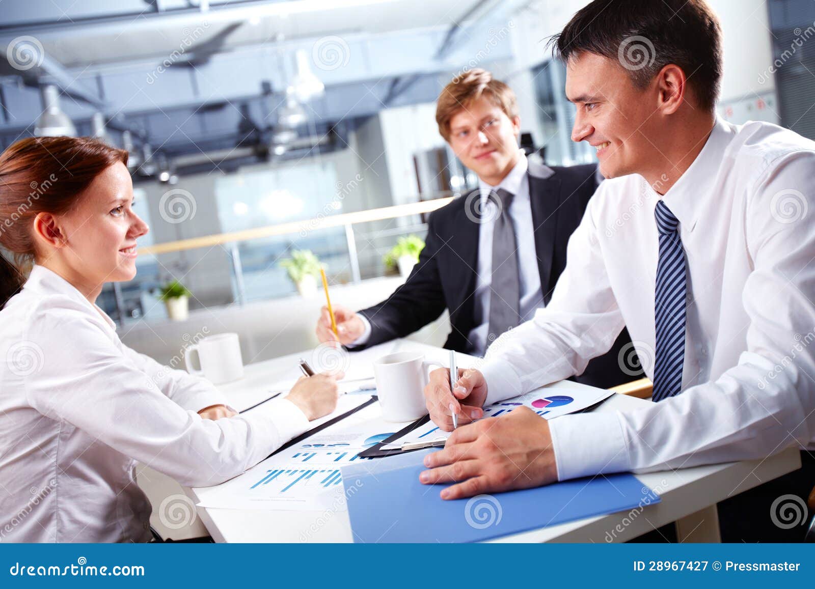Working together stock image. Image of joyful, girl, coworkers - 28967427