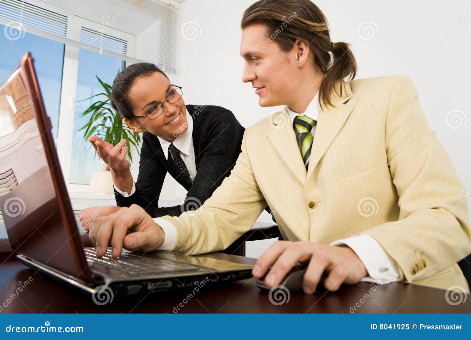 Working together stock image. Image of communicating, corporate - 8041925