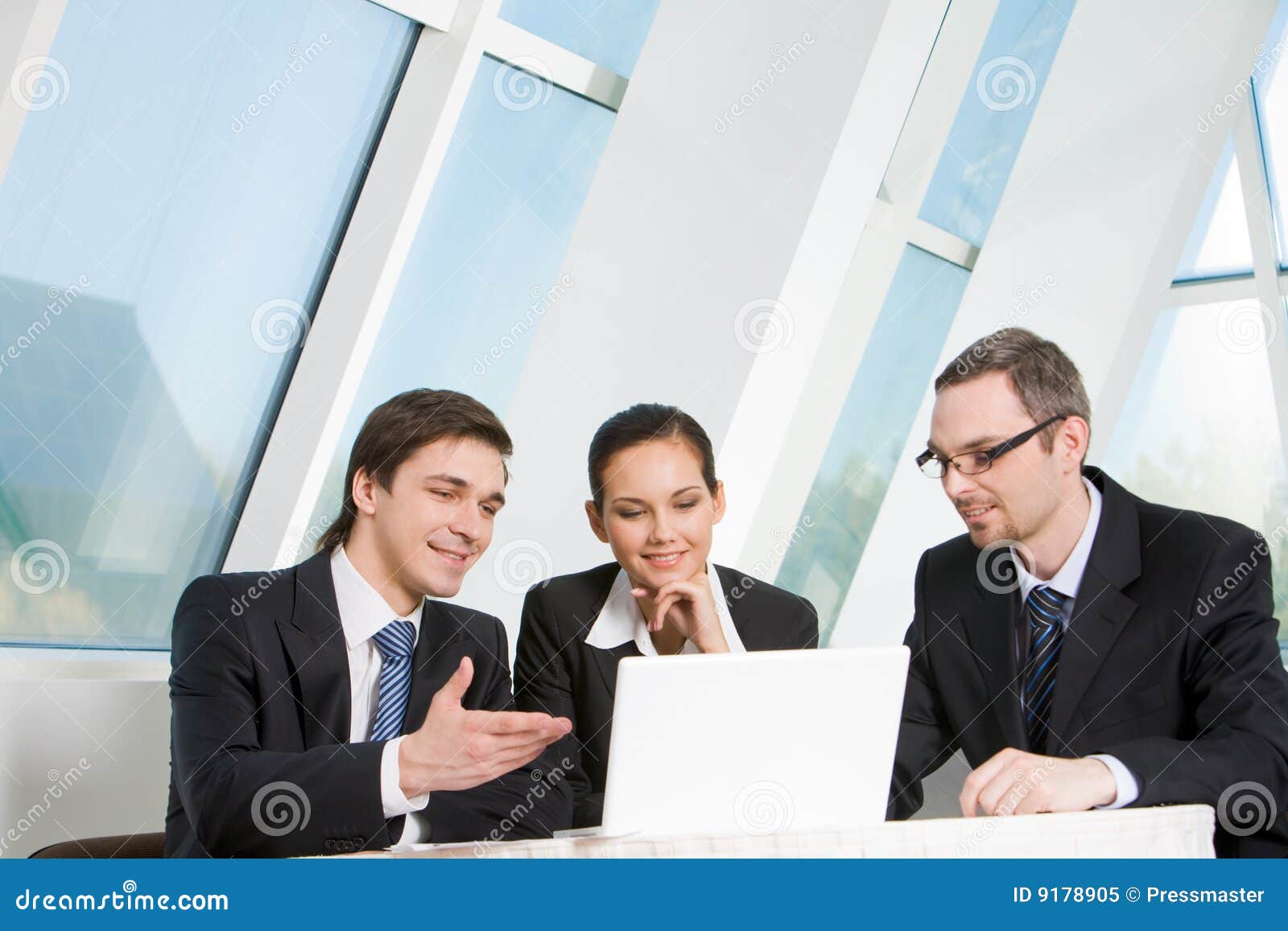 Working together stock image. Image of businesswoman, happy - 9178905