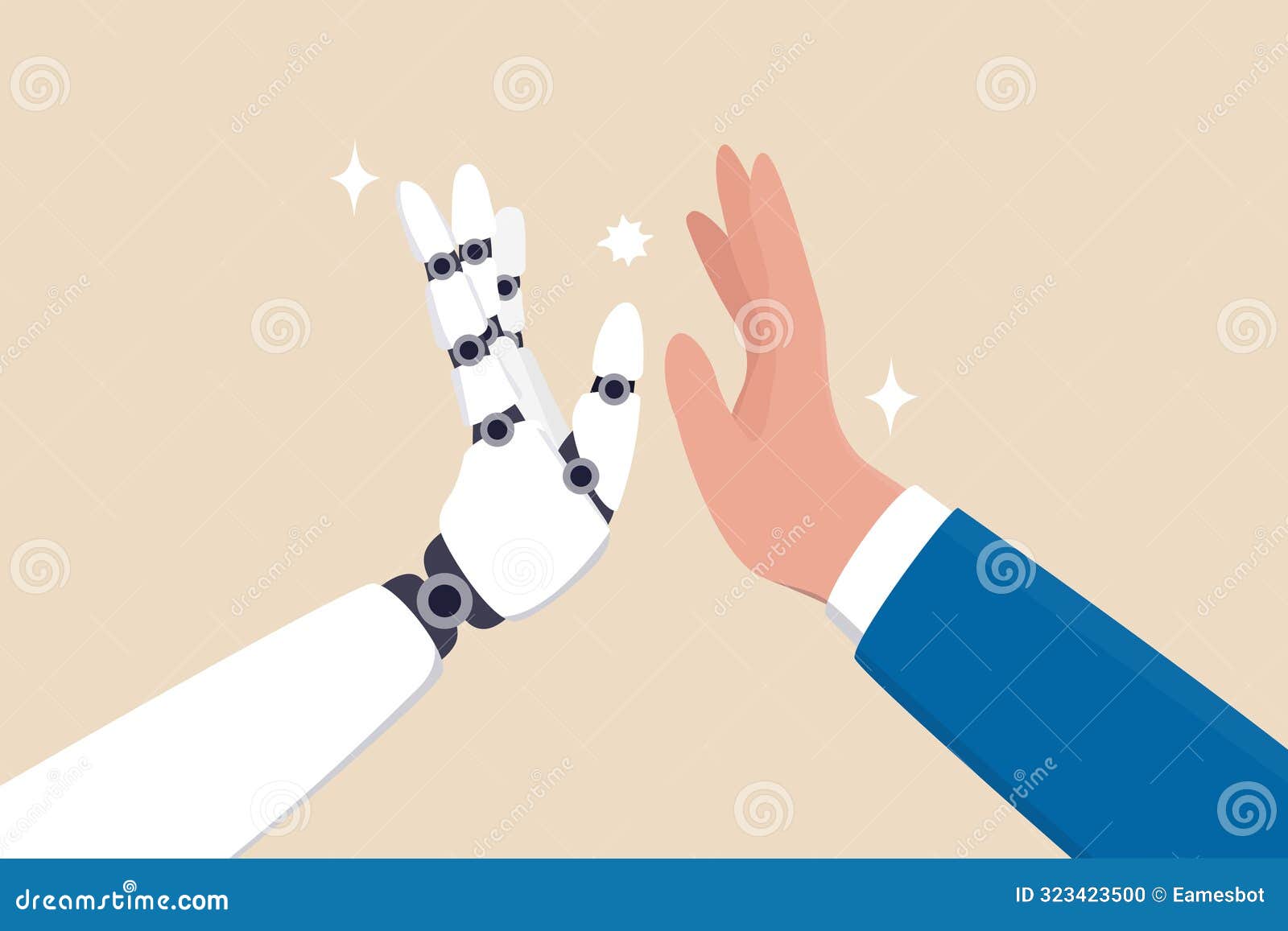 Working Together With AI Artificial Intelligence, Human Cooperate With ...