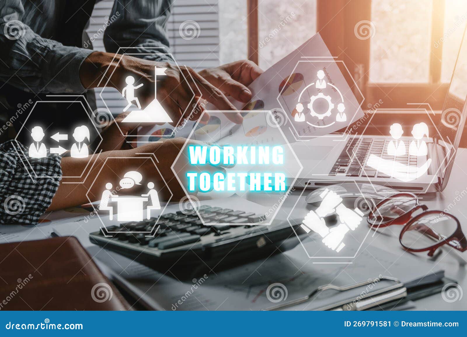 Business People Analyzing Data Using Computer while Spending Time in ...