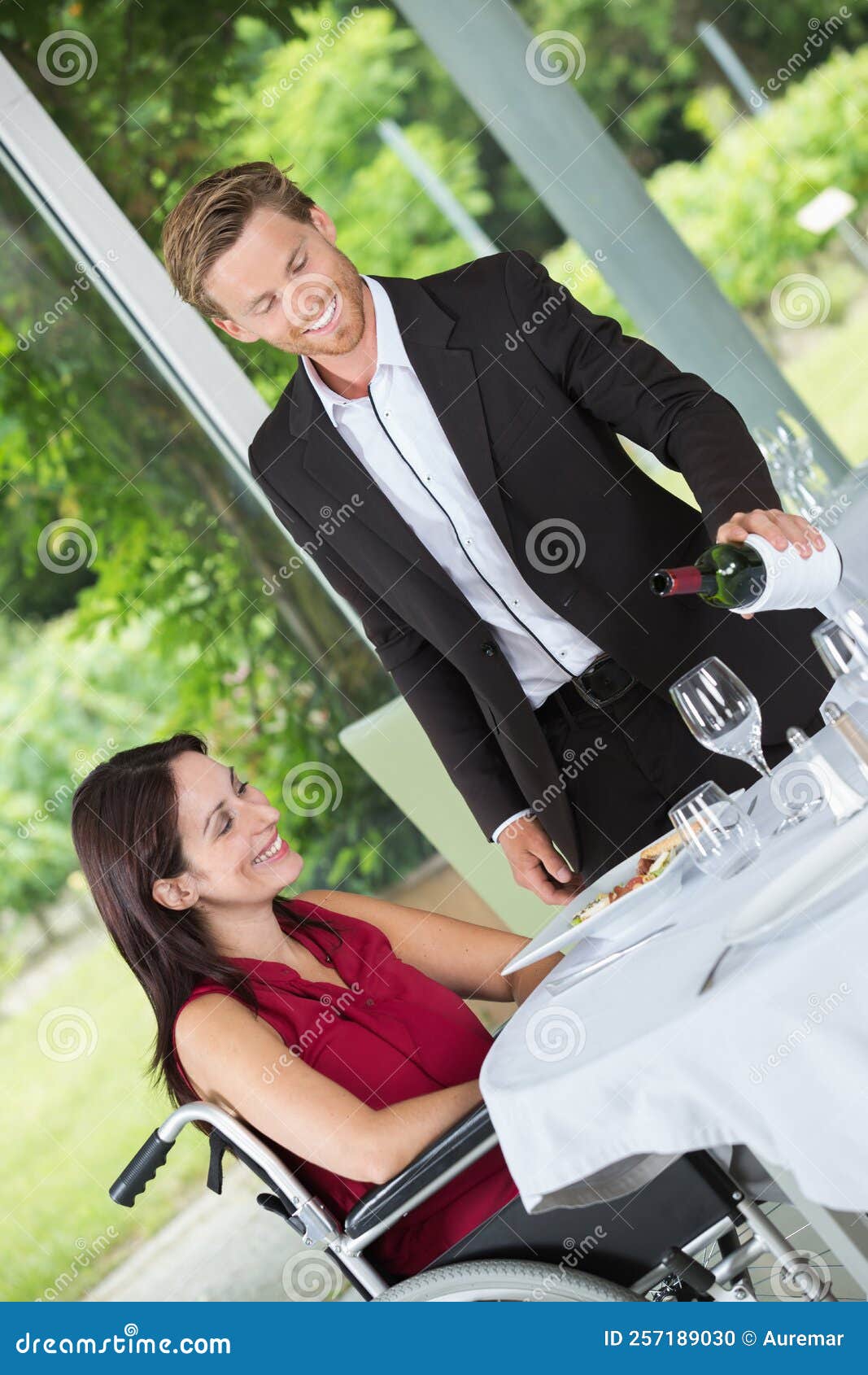 He Working Together with Disability Stock Photo - Image of helpinghand ...