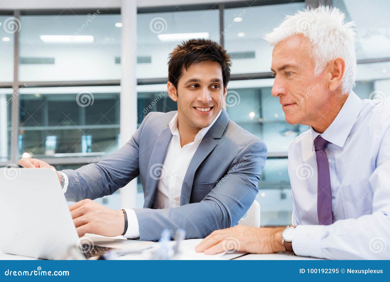 Working Together Effectively Stock Image - Image of casual, desk: 100192295