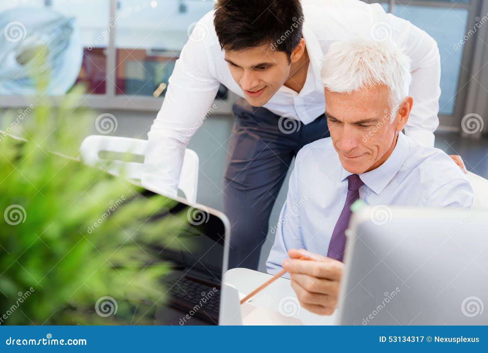Working Together Effectively Stock Image - Image of looking, casual ...