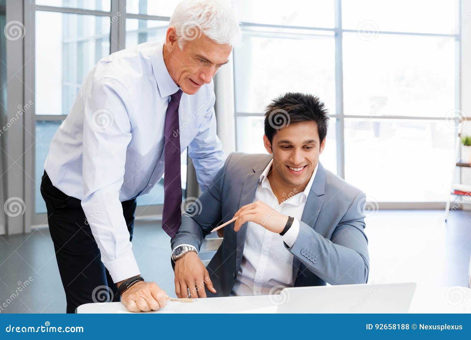 Working Together Effectively Stock Photo - Image of looking, desktop ...