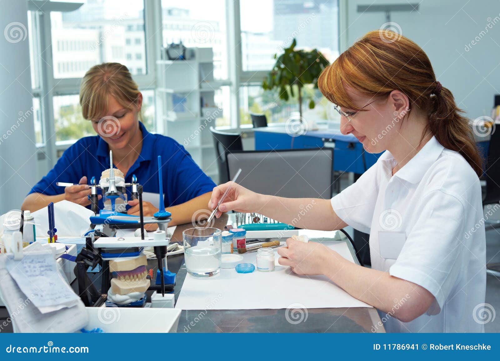 Working together in a lab stock image. Image of layer - 11786941