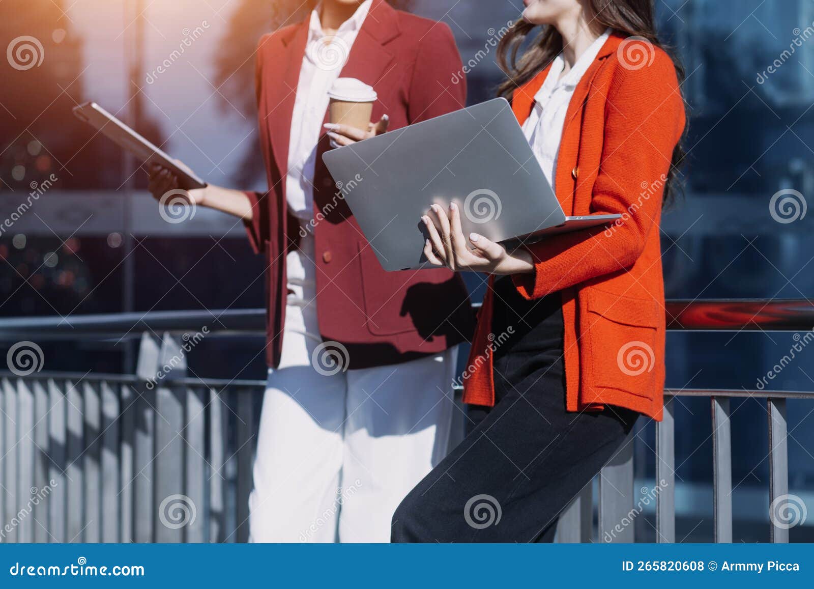 Working Together on Project. Two Young Business Colleagues Working on ...