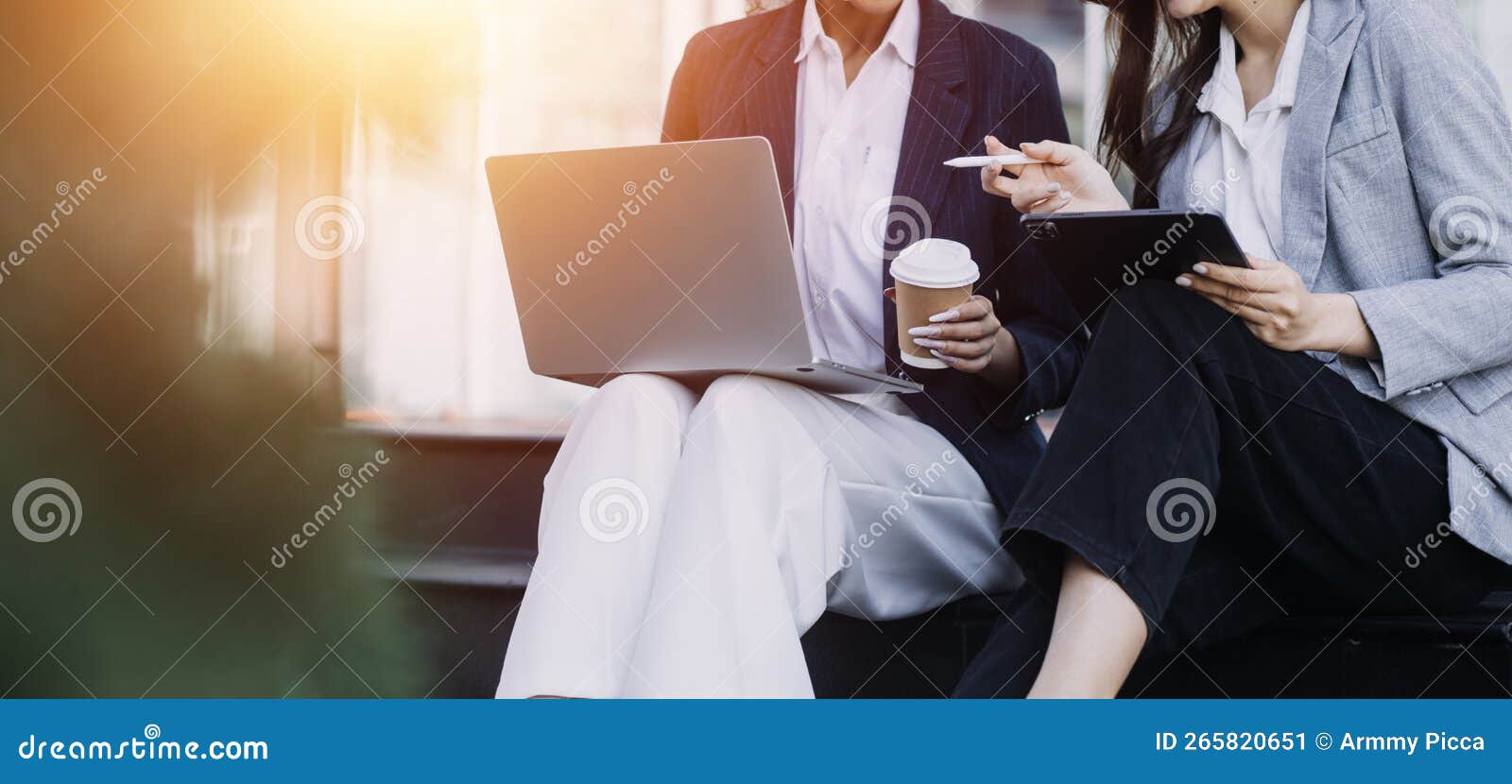 Working Together on Project. Two Young Business Colleagues Working on ...