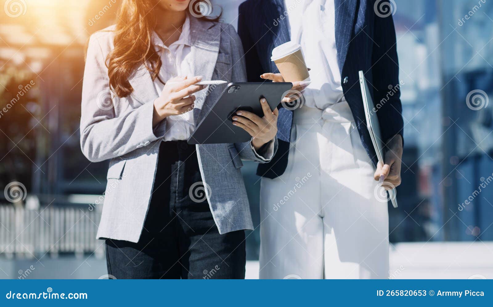 Working Together on Project. Two Young Business Colleagues Working on ...