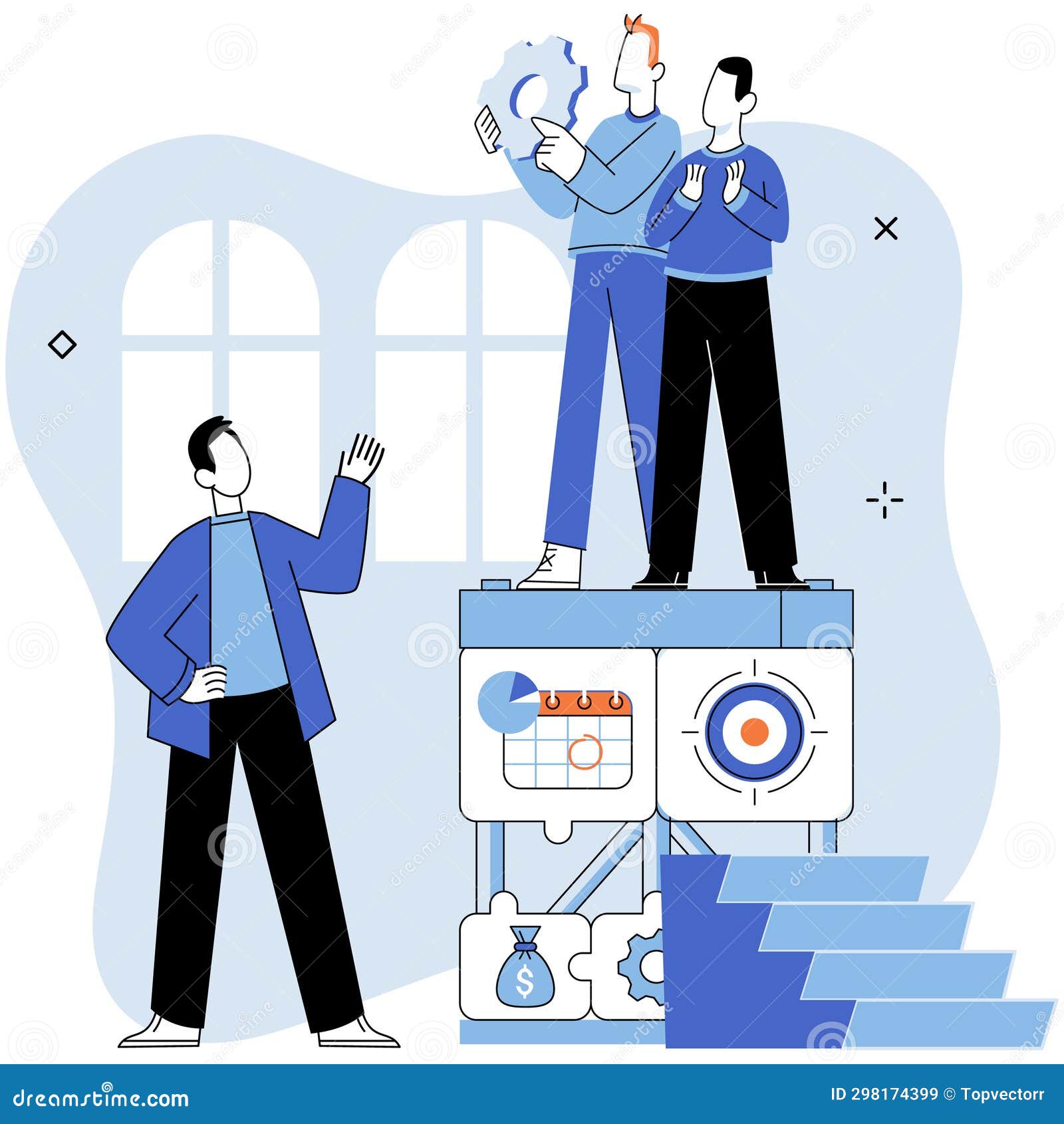 Working Together. Teamwork is Cornerstone Successful Business ...