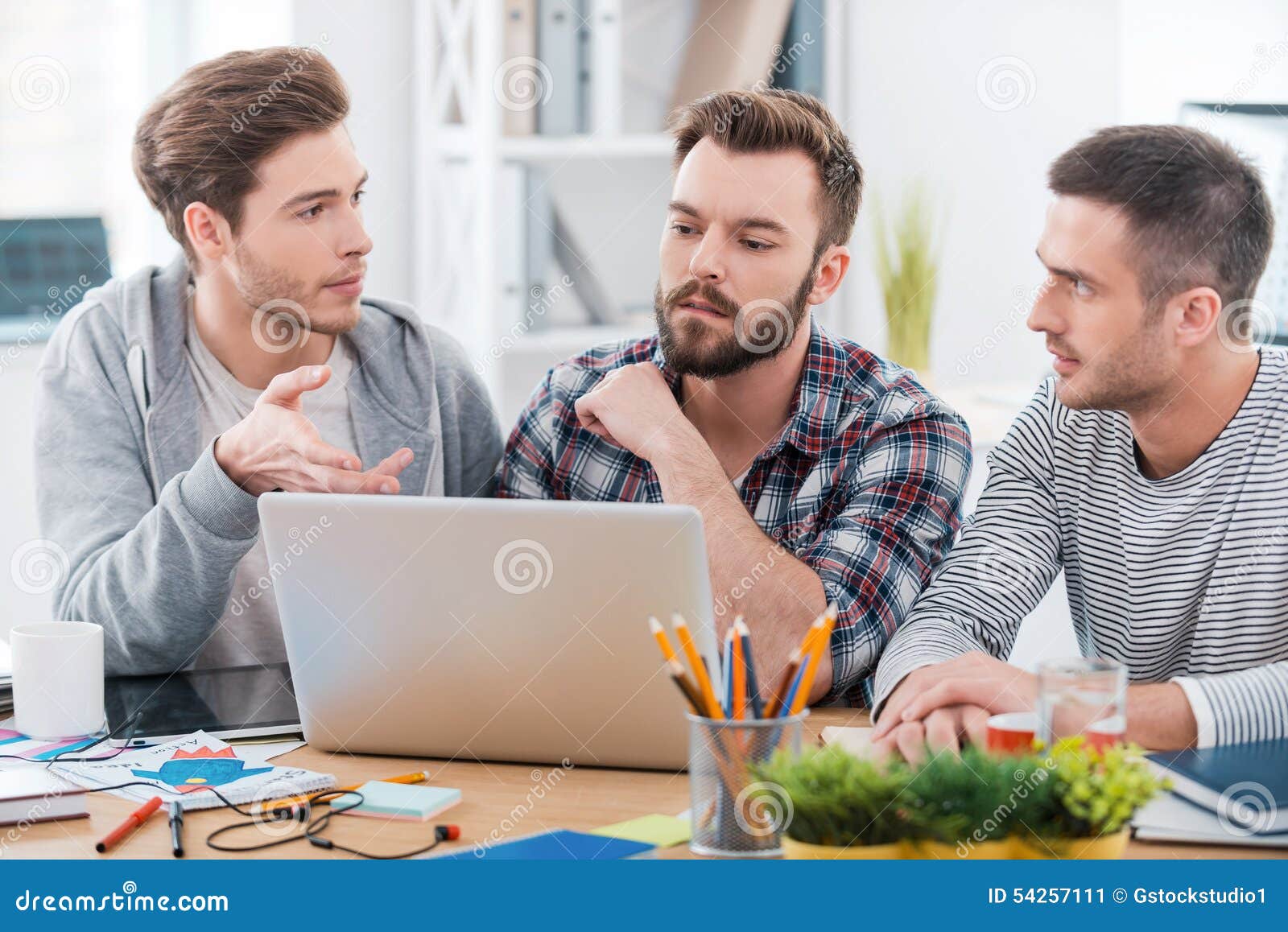 Working through it Together. Stock Image - Image of blank, leadership ...
