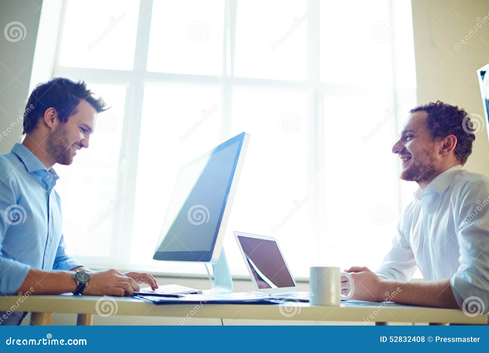 Working together stock photo. Image of businessman, employee - 52832408