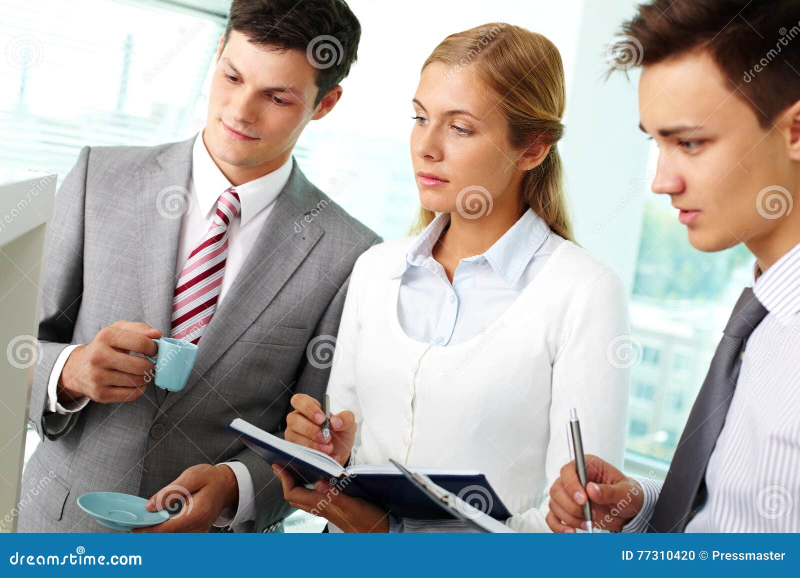 Working together stock photo. Image of young, employees - 77310420