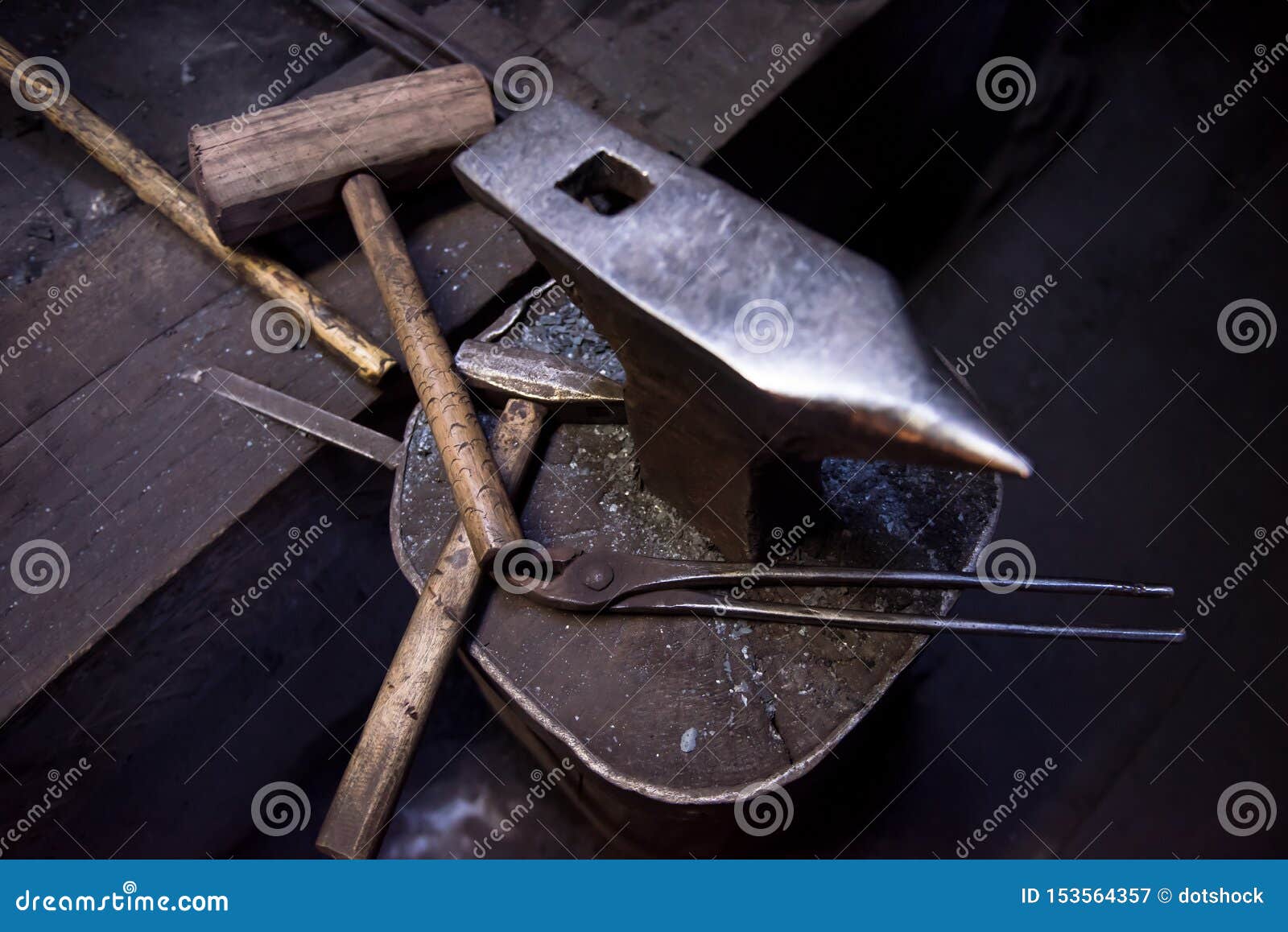 Working Tool at Blacksmith Traditional Workshop Stock Image - Image of ...