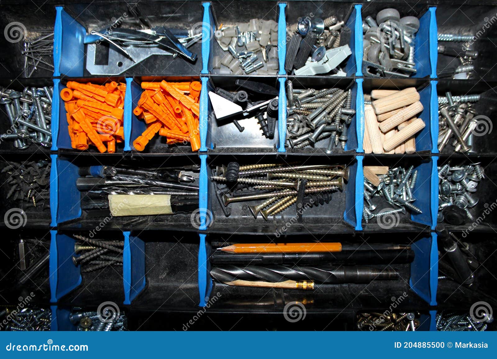 Working Tool in a Container. Stock Photo - Image of screwdriver, repair ...