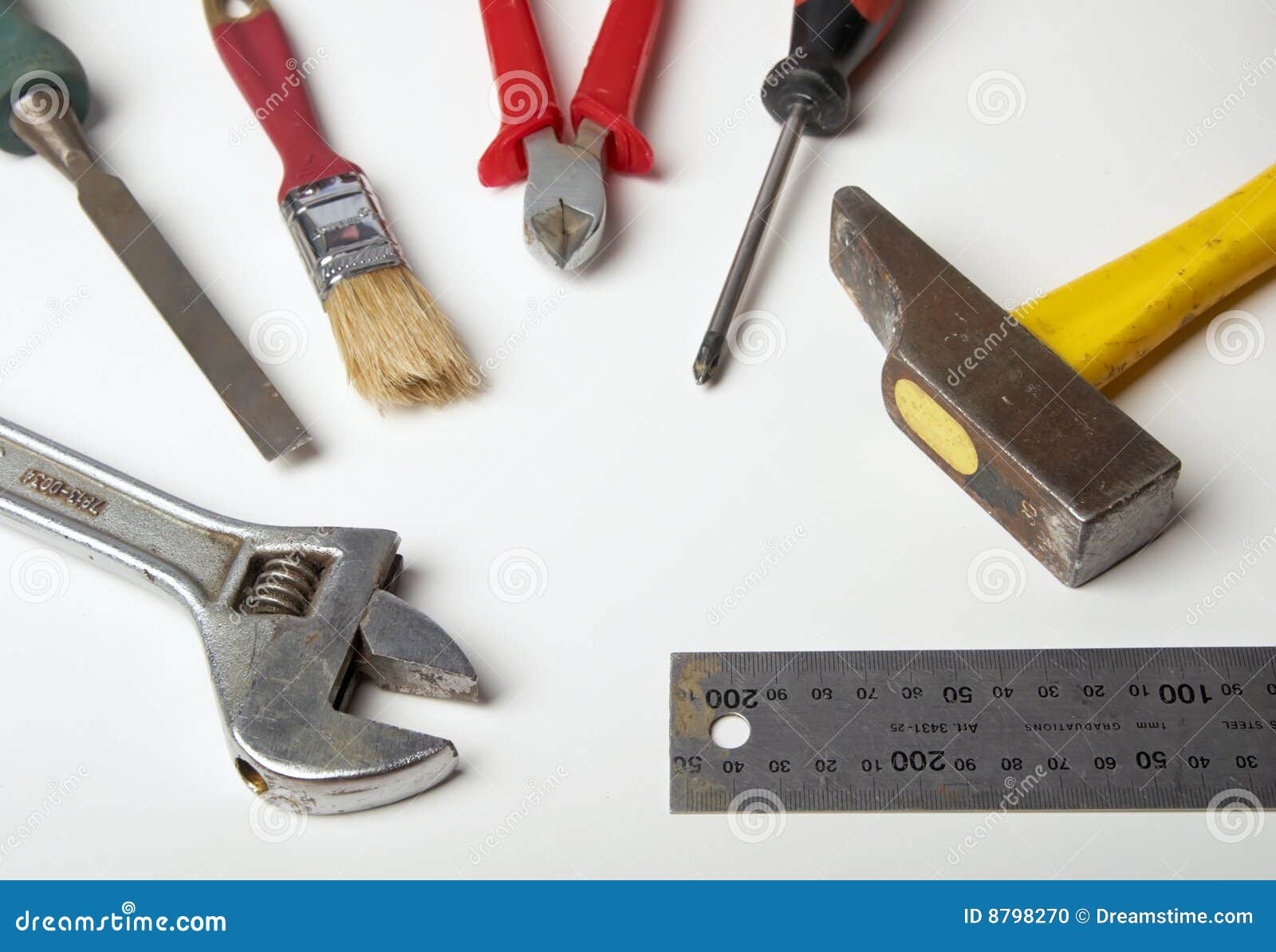 Working tools stock photo. Image of house, measure, spanner - 8798270