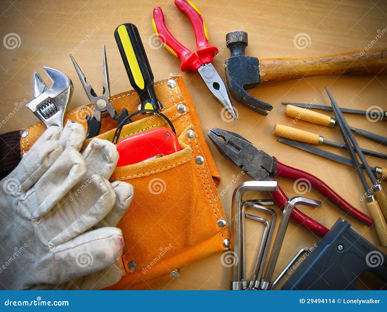 Working Tools Background stock photo. Image of files - 29494114