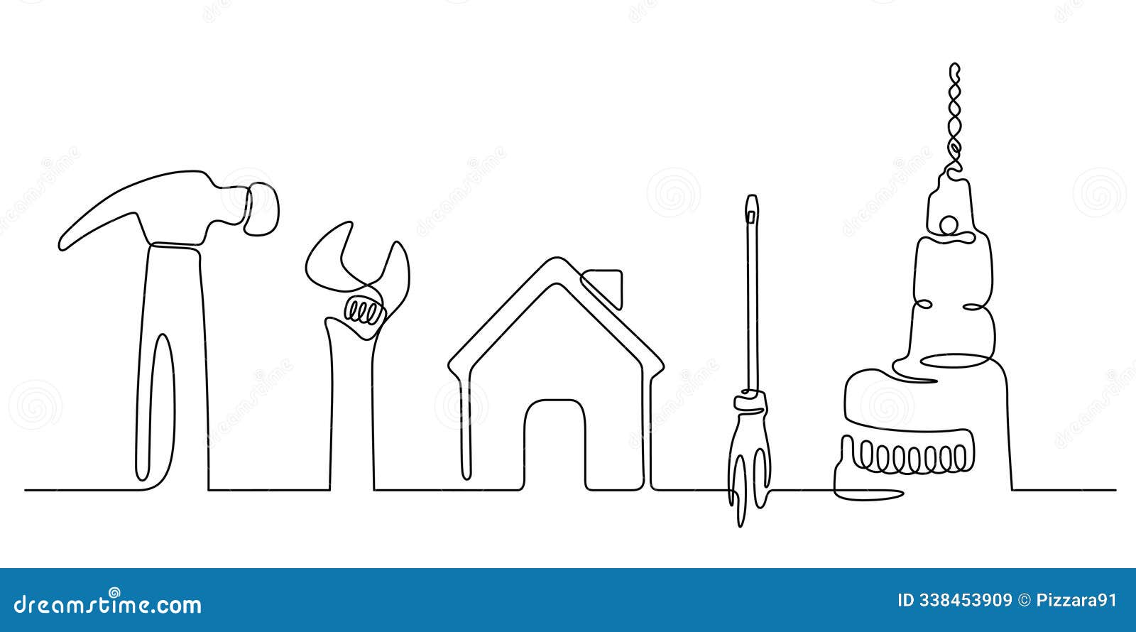 Craftsman Drawing As Clip Art Royalty-Free Stock Image | CartoonDealer ...