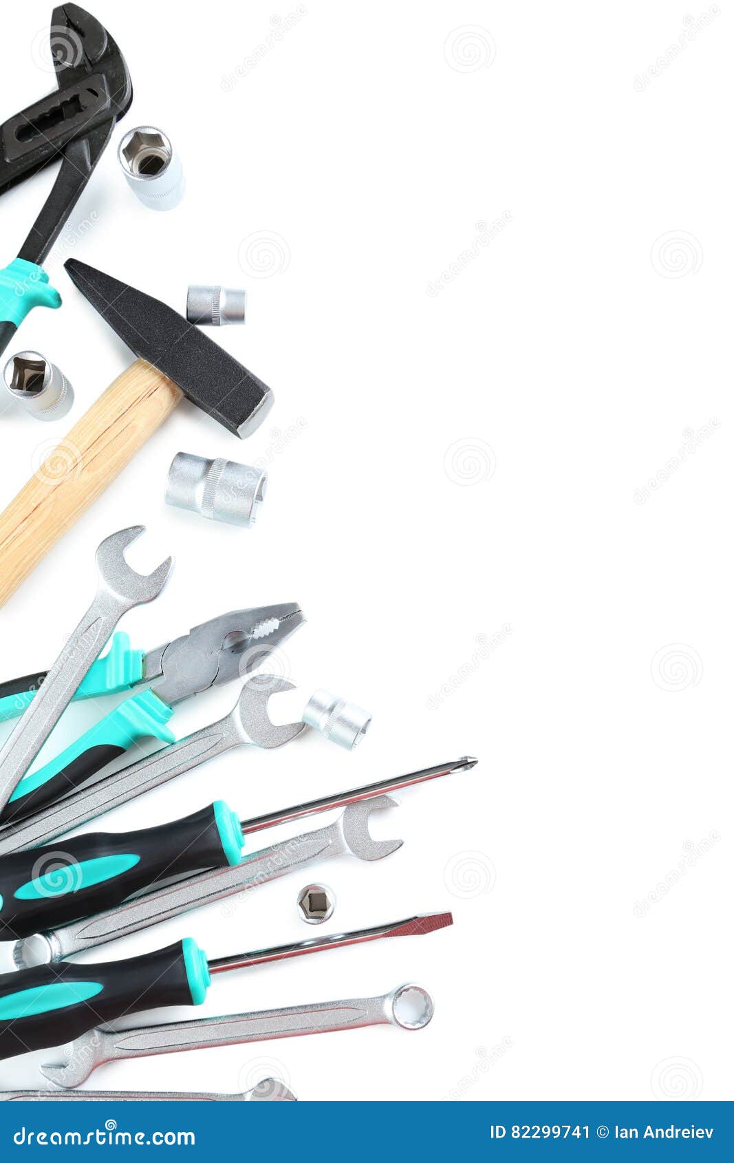 Working tools stock image. Image of technology, pliers - 82299741