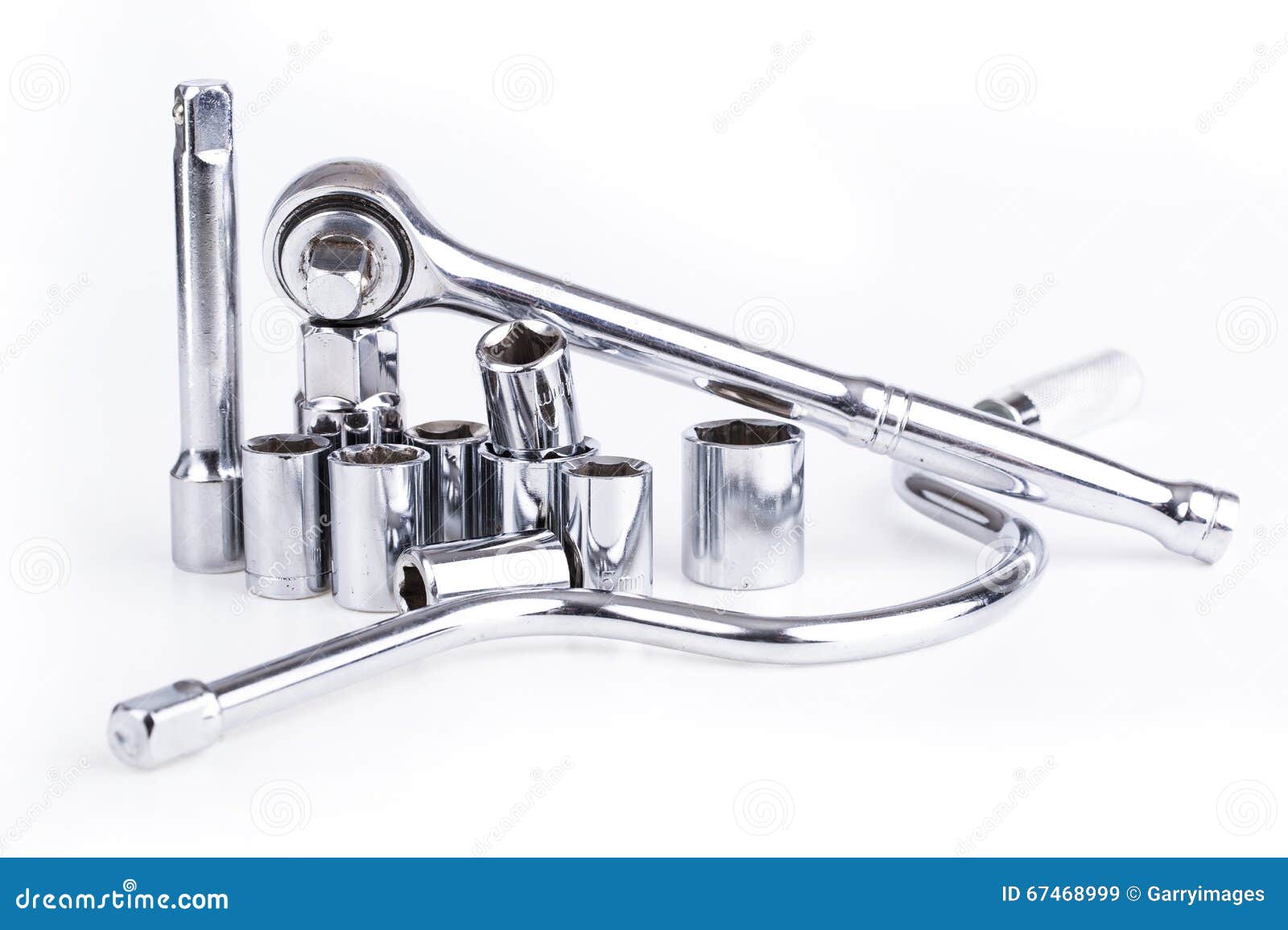 Working Tools Isolated on a White Background. Stock Image - Image of ...