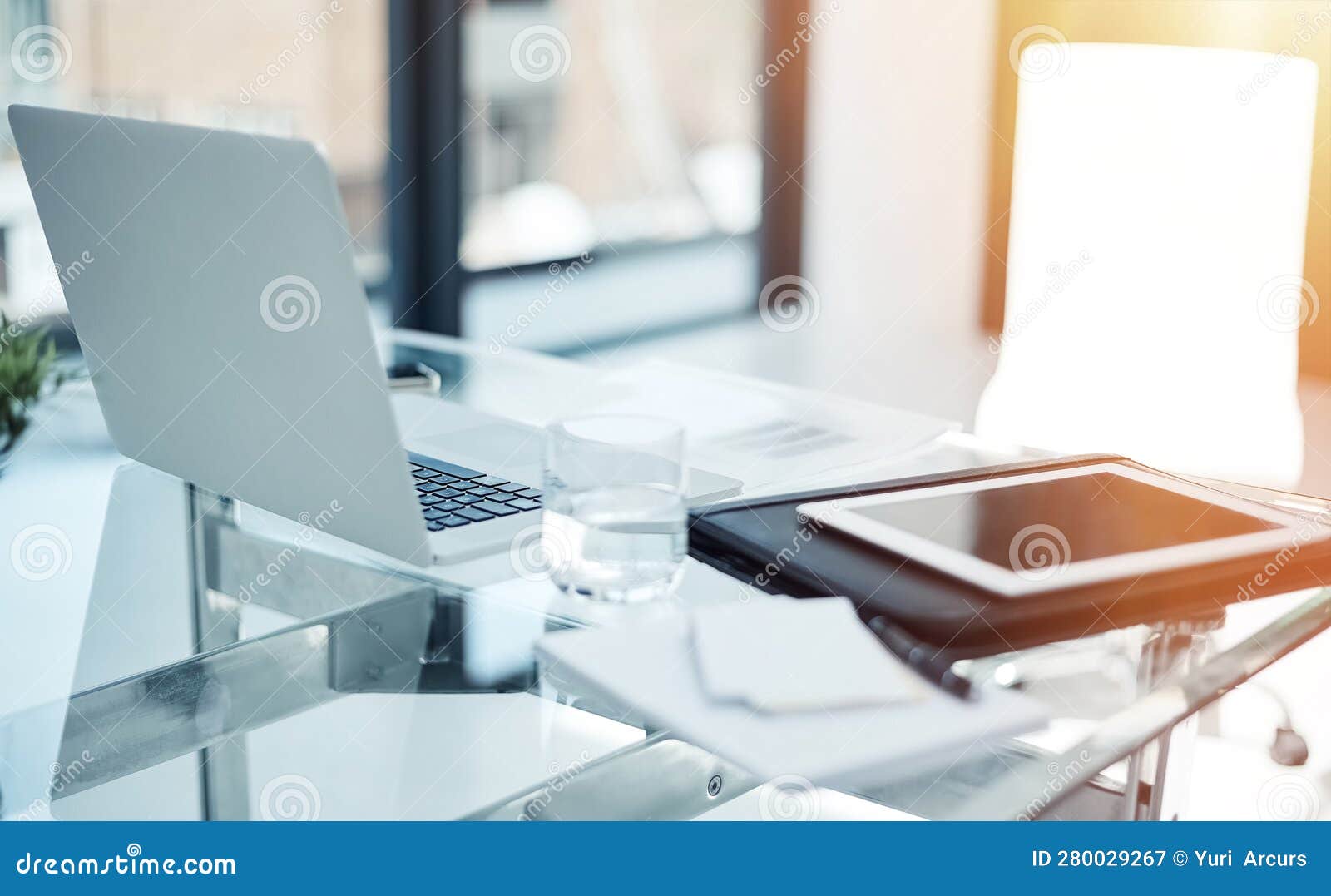 Working Towards the Future. Closeup Shot of Digital Devices on a Desk ...