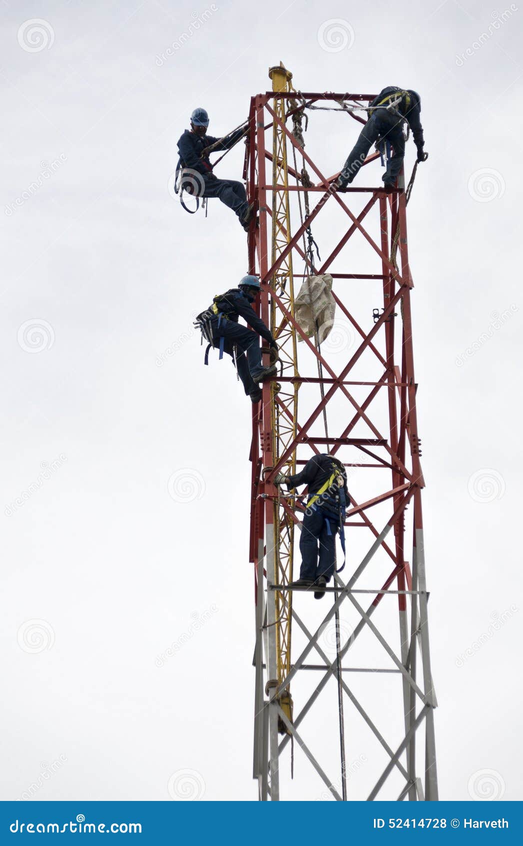 Working People Up in a Tower Editorial Stock Photo - Image of workers ...