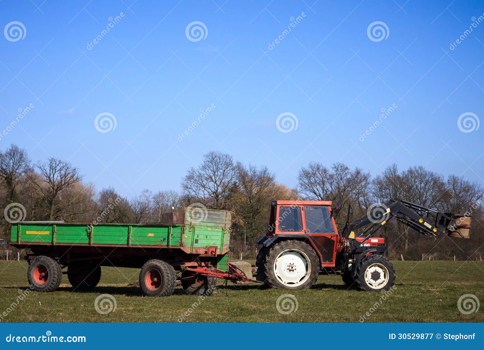 Working tractor stock image. Image of plow, field, driving - 30529877