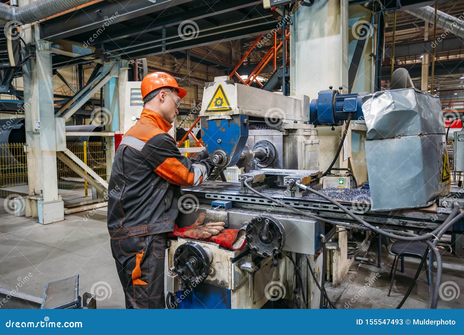 Working on Turning and Milling Machine Editorial Stock Photo - Image of ...