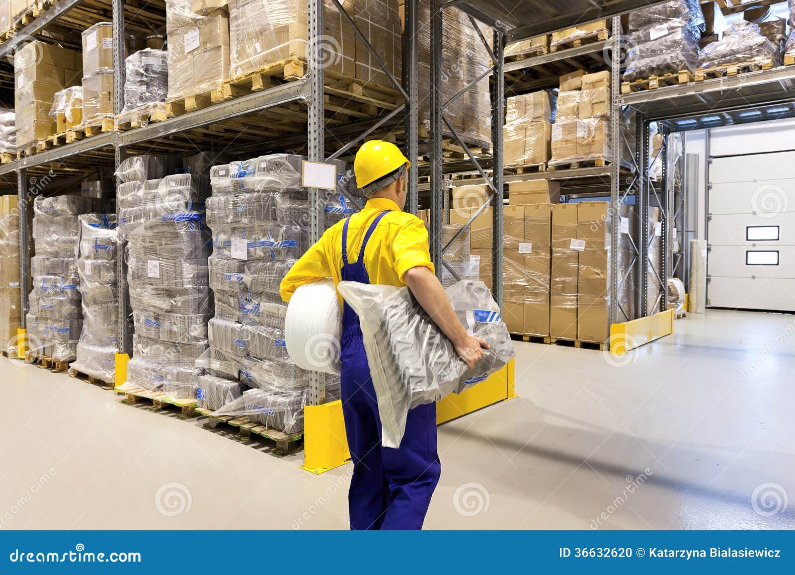 Working in warehouse stock photo. Image of organize, hard - 36632620