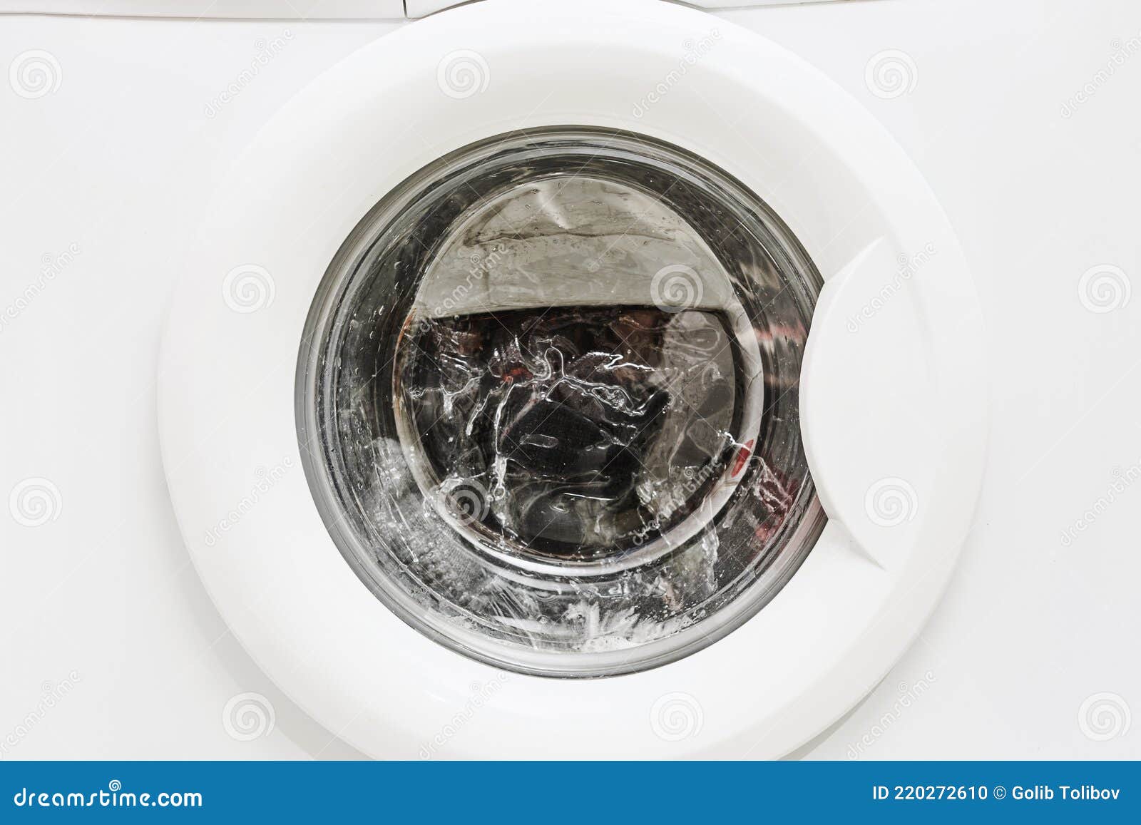 A working washing machine stock photo. Image of design - 220272610