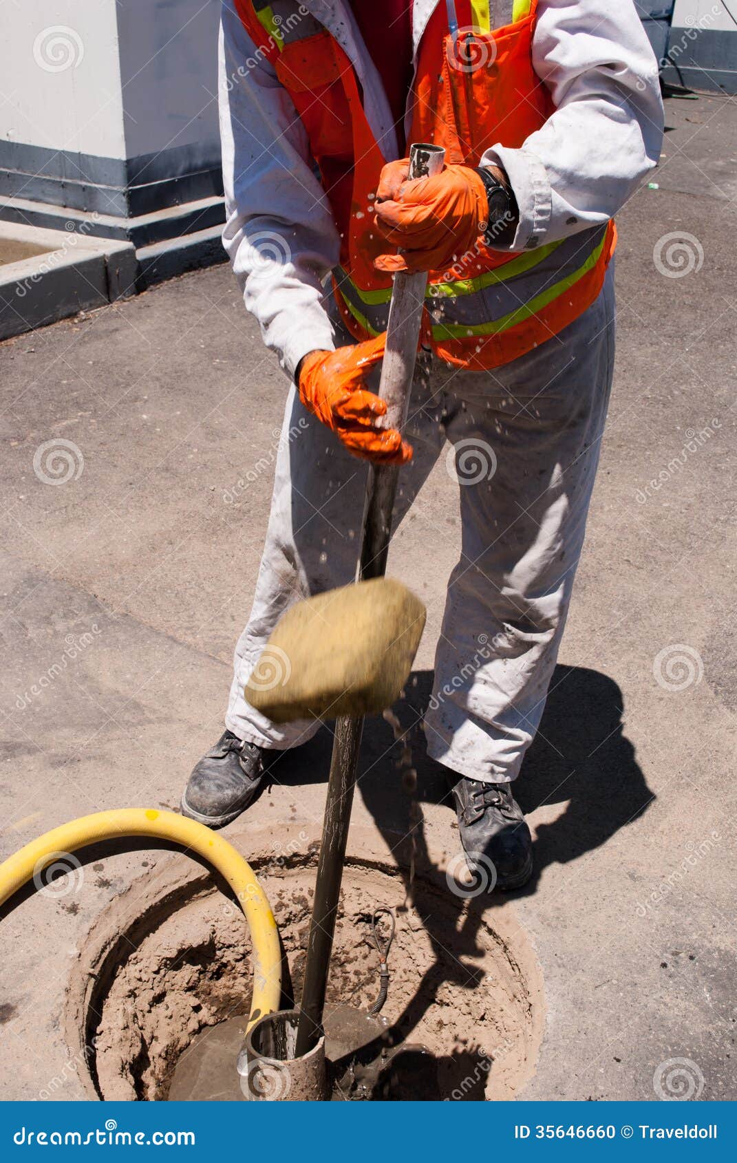 Working with Water stock photo. Image of yellow, outside - 35646660