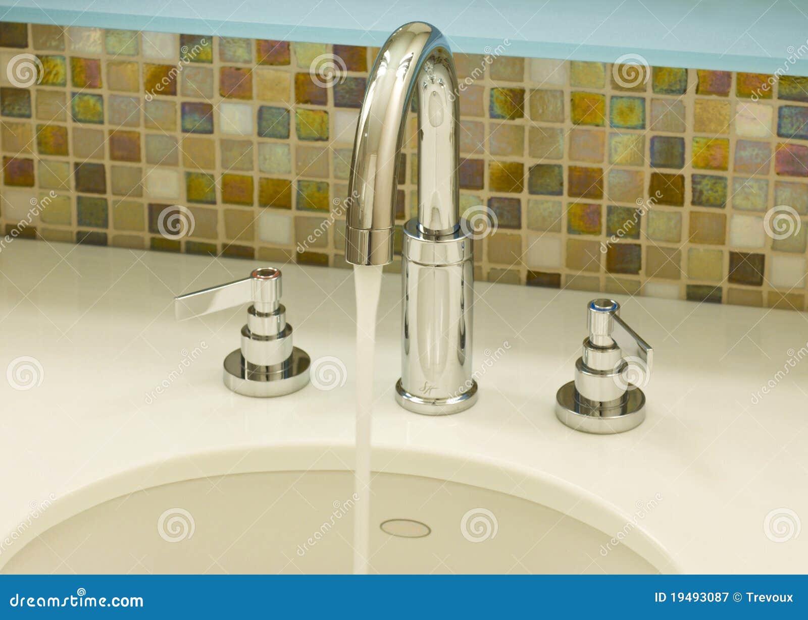 Working water tap stock image. Image of spigot, metal - 19493087