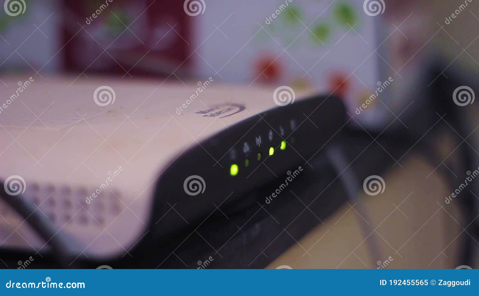 Working Wifi Router with Lights and Internet Connectio Stock Video ...