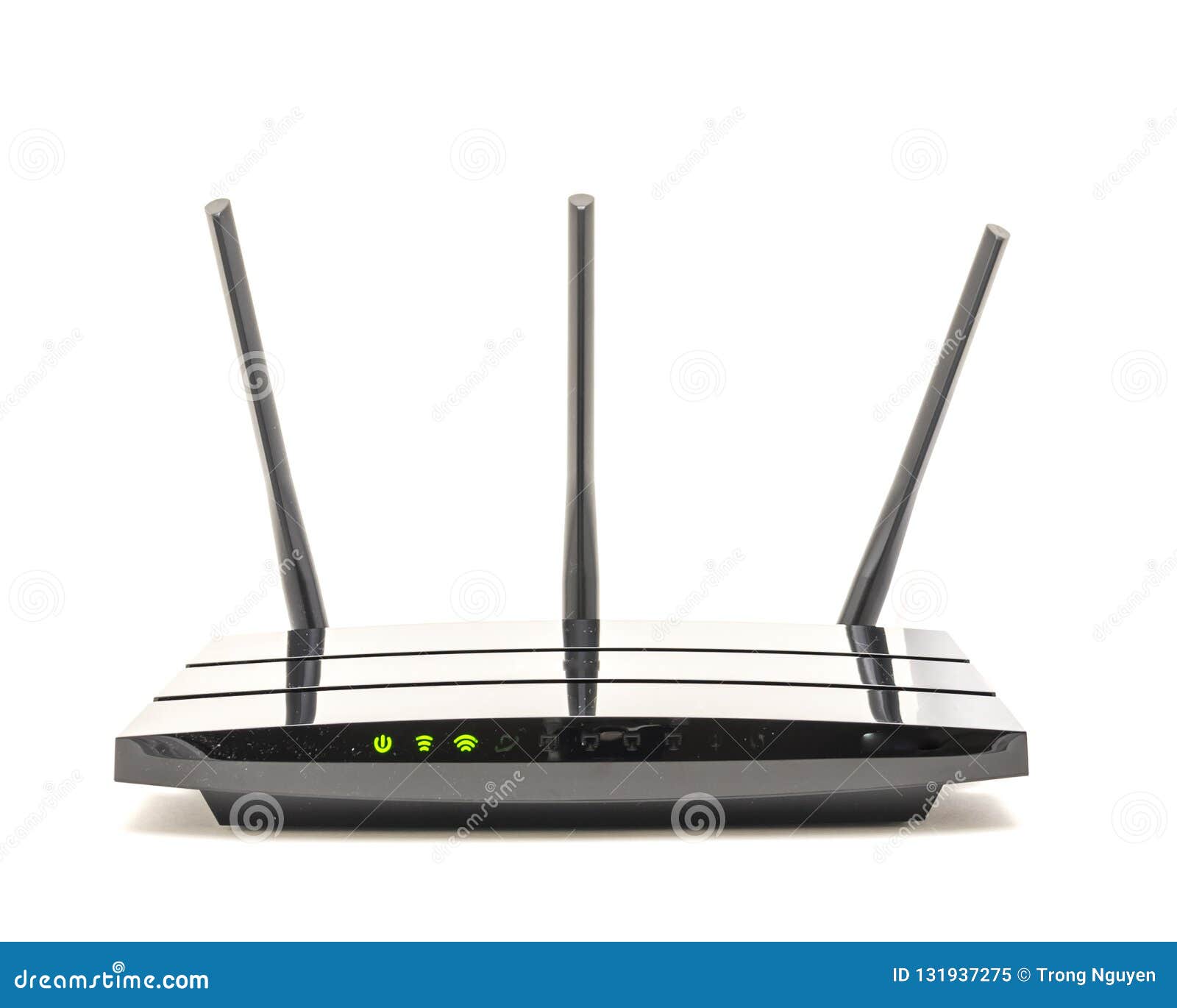 Working Wireless Router Cable Modem with Connection Status Light Stock ...