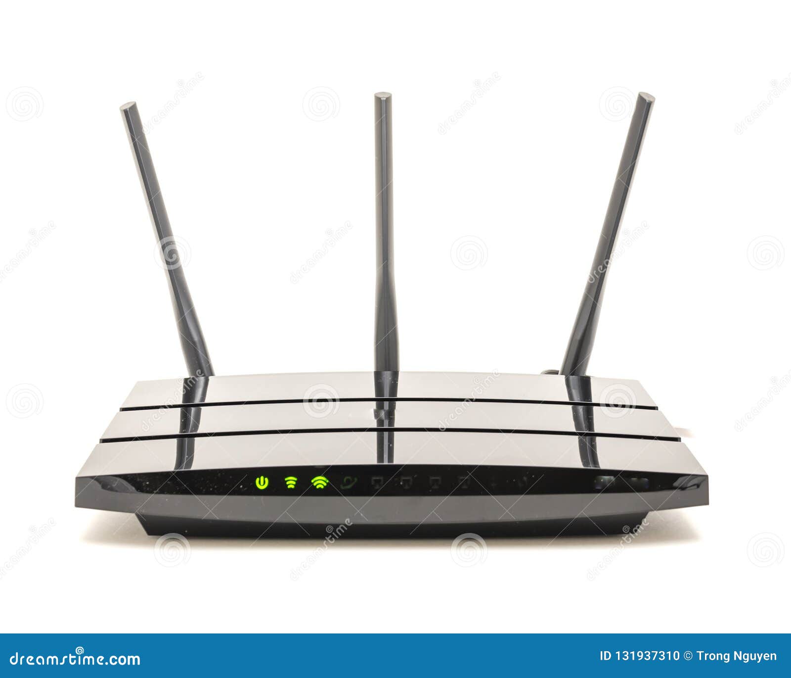 Working Wireless Router Cable Modem with Connection Status Light Stock ...