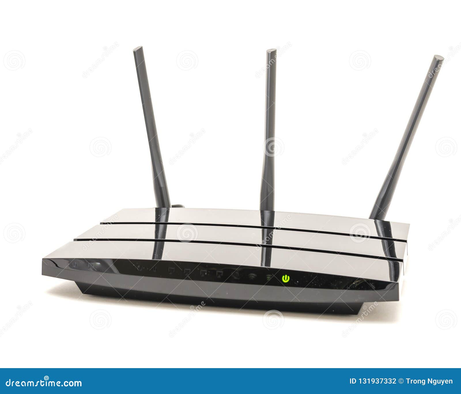 Working Wireless Router Cable Modem with Connection Status Light Stock ...