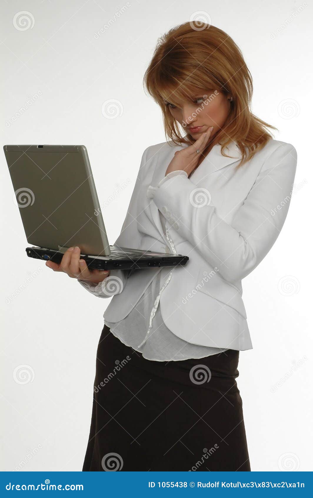 Working woman stock photo. Image of serious, looking, thinking - 1055438