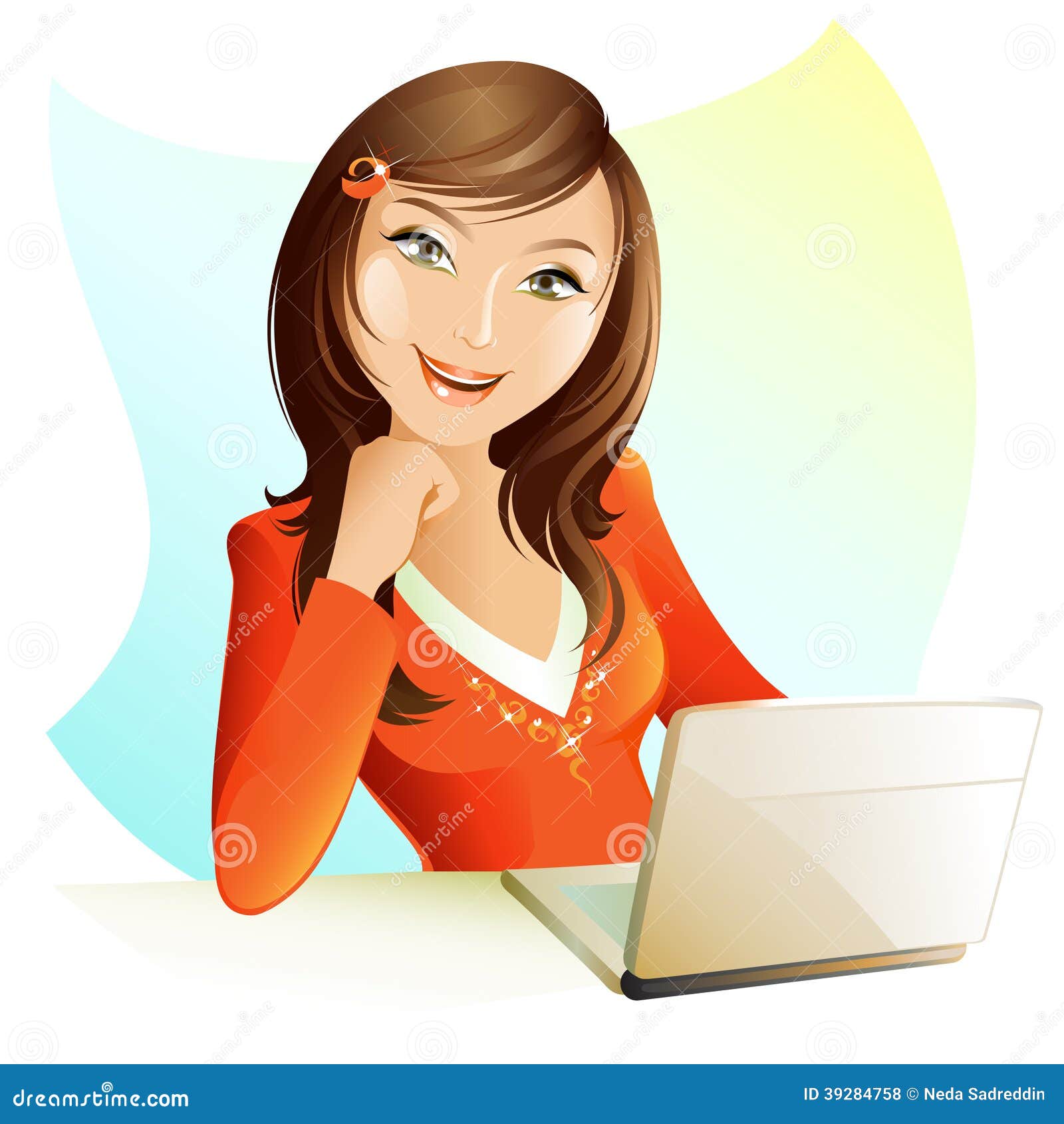 Working Woman stock vector. Illustration of idea, business - 39284758 Working Woman stock vector. Illustration of idea, business - 39284758