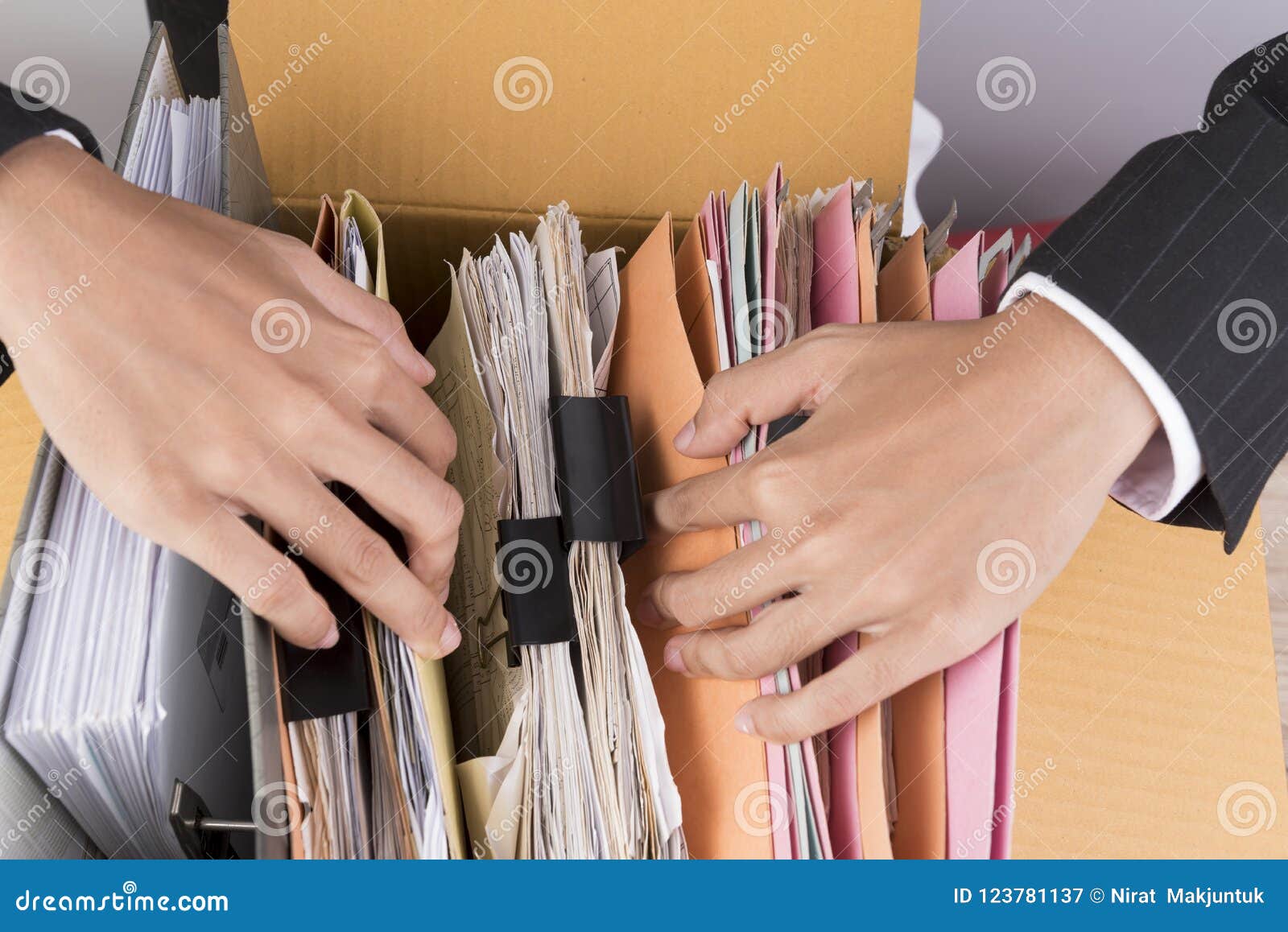 Working Women Holding Documents Stock Image - Image of copy, paper ...