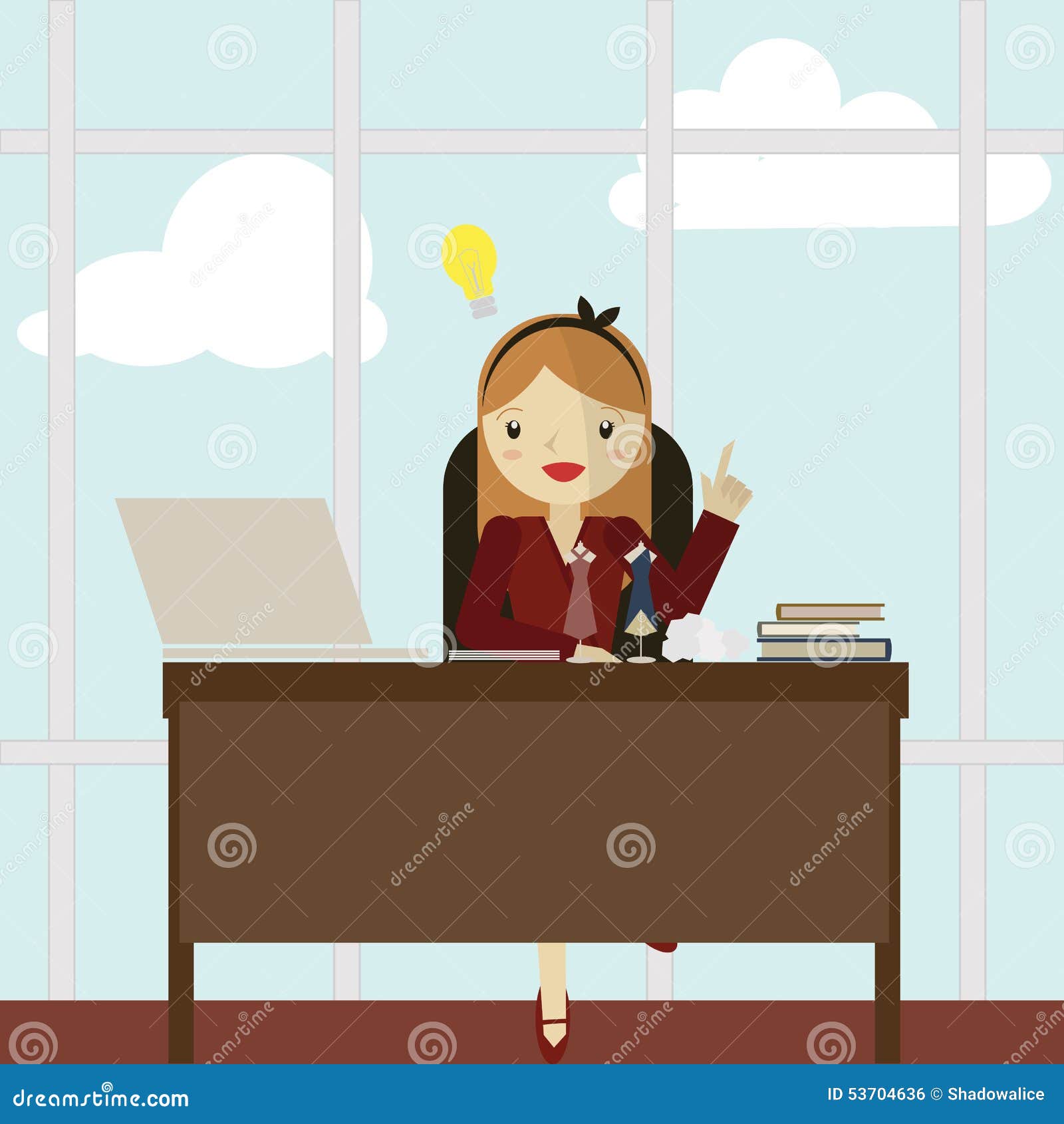 Working Women Icon Great for Any Use. Vector EPS10 Stock Vector ...