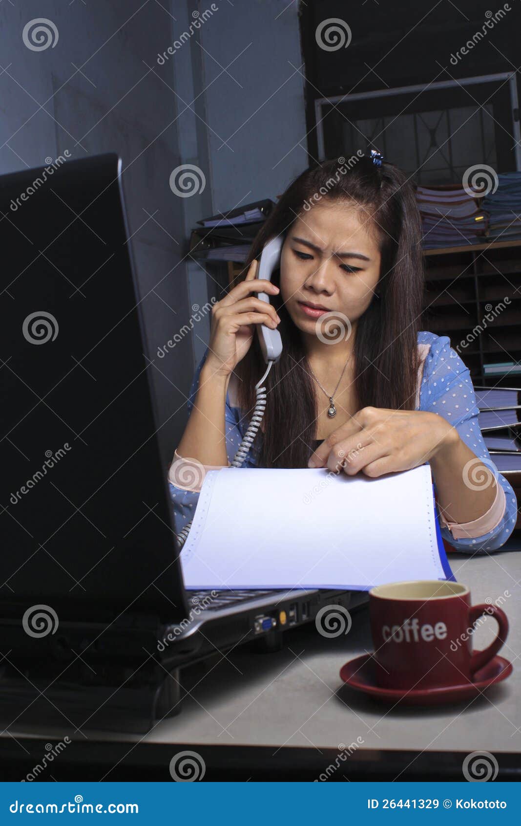 Working Women are Working Seriously Stock Image - Image of woman ...